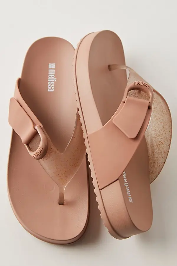 Melissa Cozy Thong Sandals - Brown