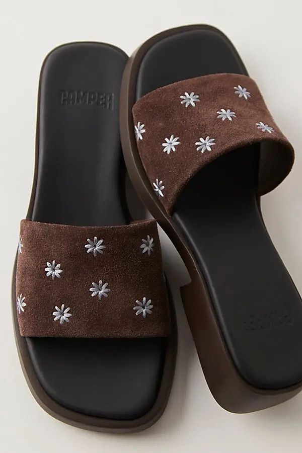 Camper Stassi Slip-on Sandals - Dark Brown