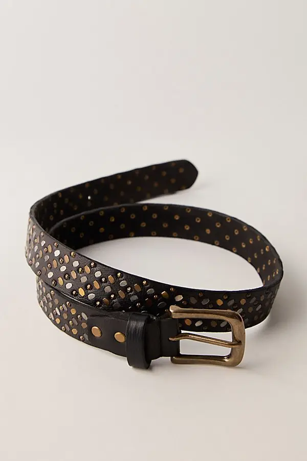 Free People Brie Stud Belt - Black