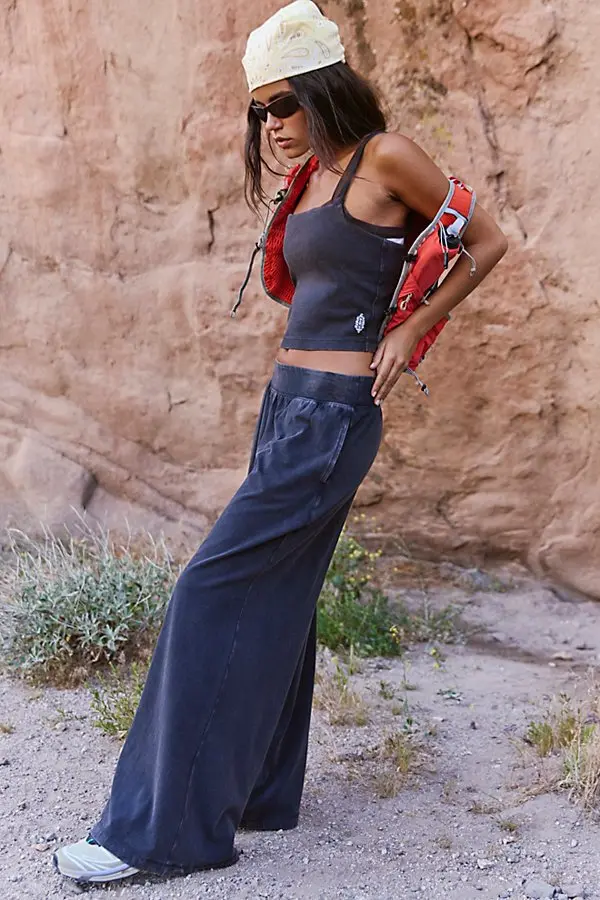 Free People Hot Shot Strappy Set - Black