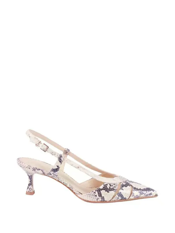 SERGIO LEVANTESI Edda Cut-out Slingback Pumps - Neutrals