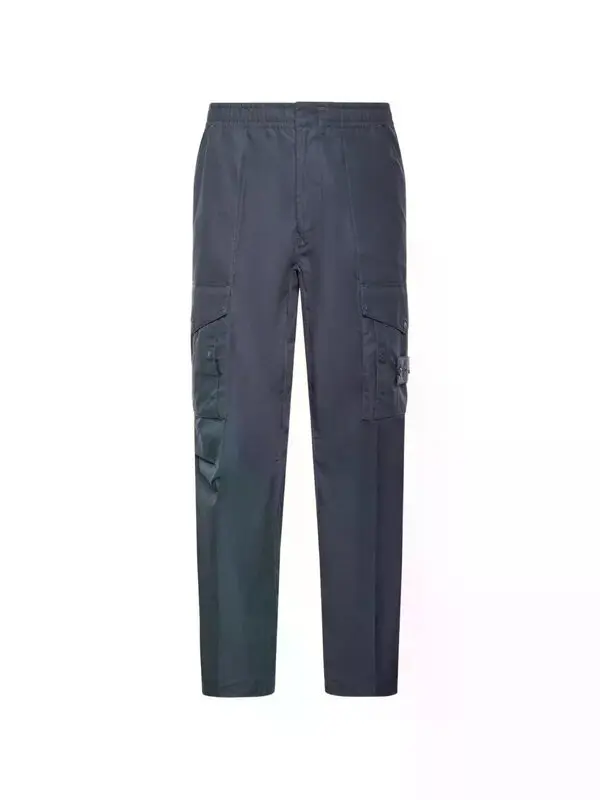 Stone Island Cotton Straight-leg Trousers - Blue