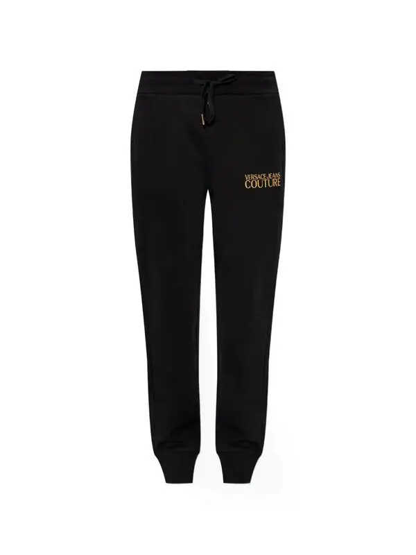 Versace Logo-embroidered Track Pants - Black