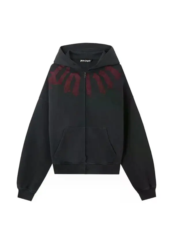 Palm Angels Long-sleeve Hoodie - Black
