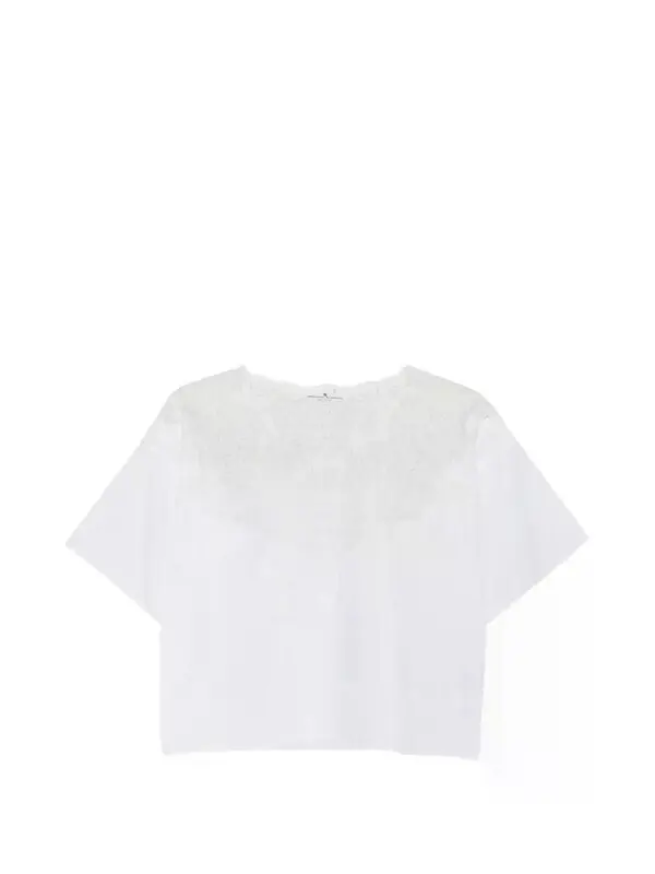 Ermanno Scervino Lace Detail Blouse - White