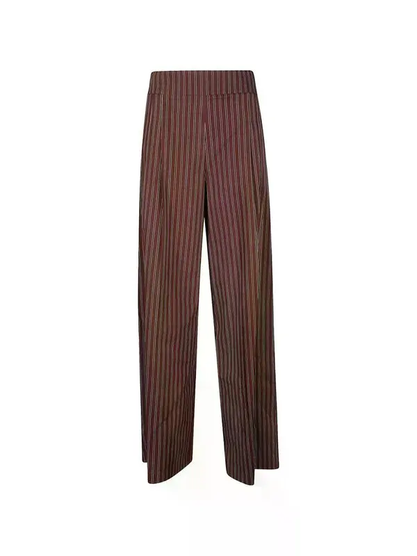 Patrizia Pepe Striped Trousers - Brown