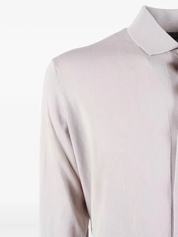 FILIPPO DE LAURENTIIS Buttoned Collared Shirt - Neutrals