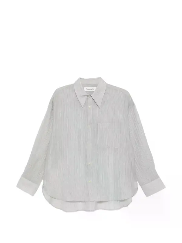 TONYWACK Pocket Striped Shirt - Grey
