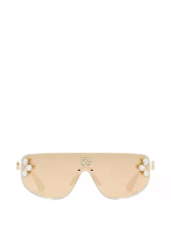 Dolce & Gabbana Crystal Embellished Sunglasses - Neutrals