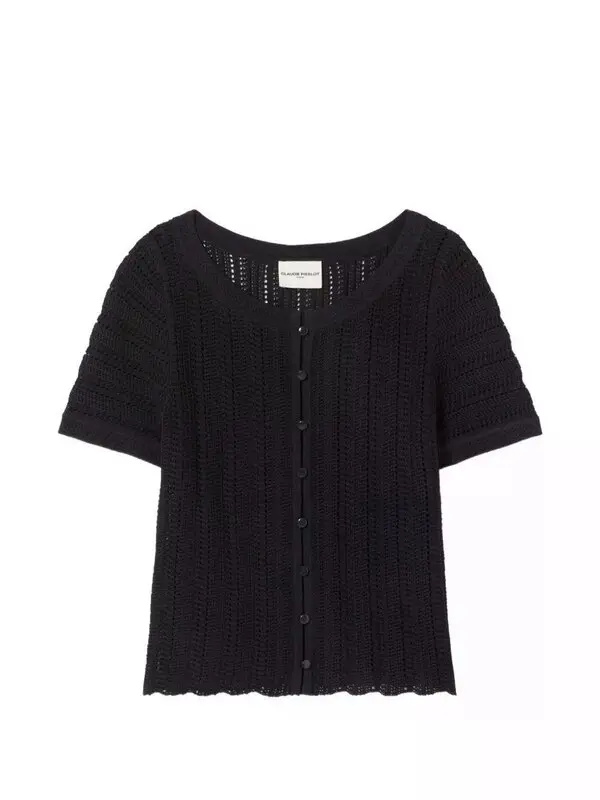 Claudie Pierlot Buttoned Knit Cardigan - Blue