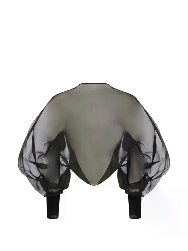 GENNY Silk Cropped Blouse