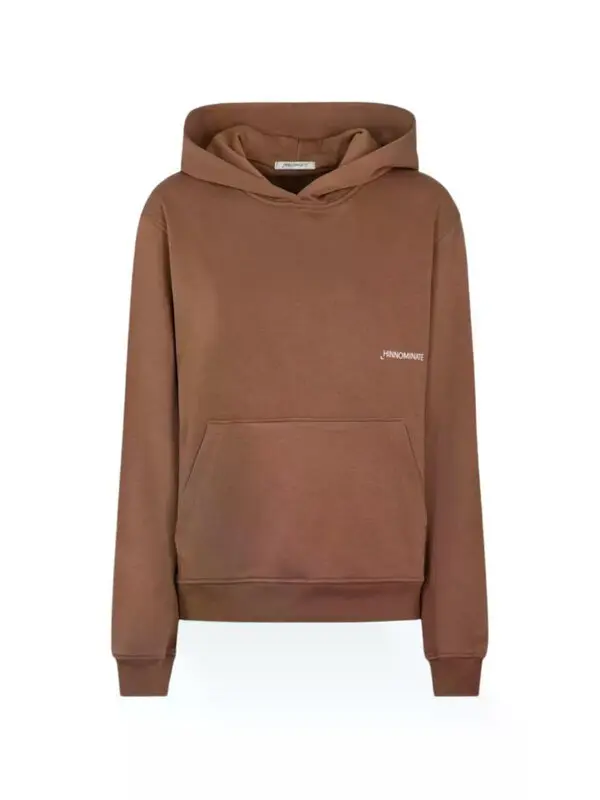 HINNOMINATE Hooded Long-sleeve Sweater - Brown