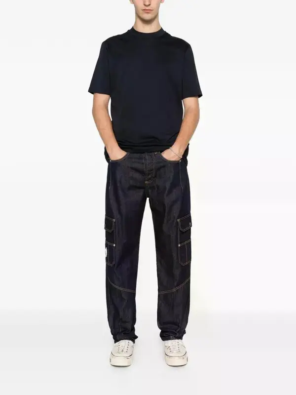 YES LONDON Crew-neck T-shirt - Blue