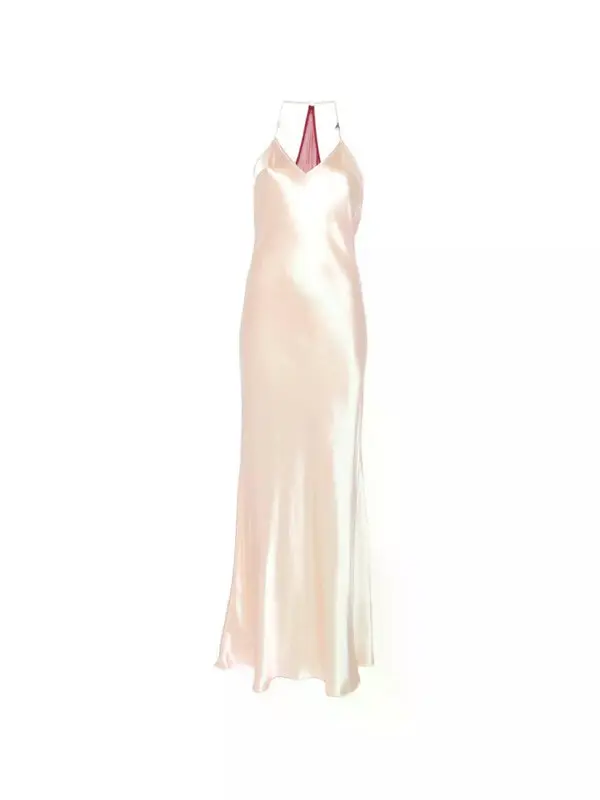 Patrizia Pepe V-neck Maxi Dress - Neutrals
