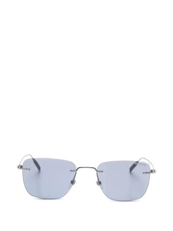 Montblanc Rimless Rectangle Sunglasses - Grey
