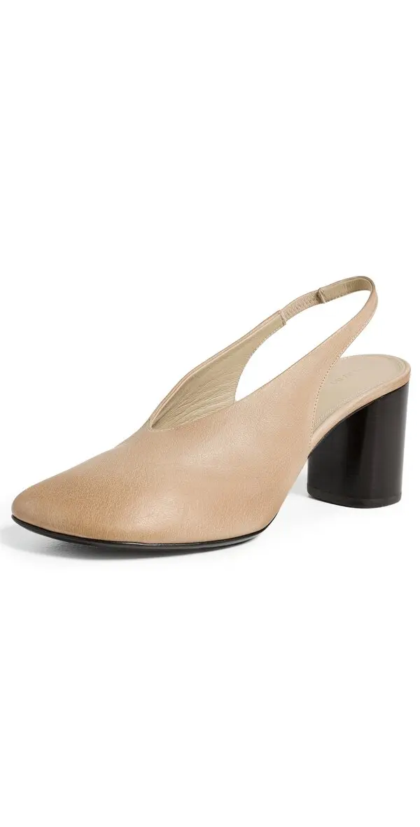 LEMAIRE Glove Slingback 80mm Pumps - Washed Beige