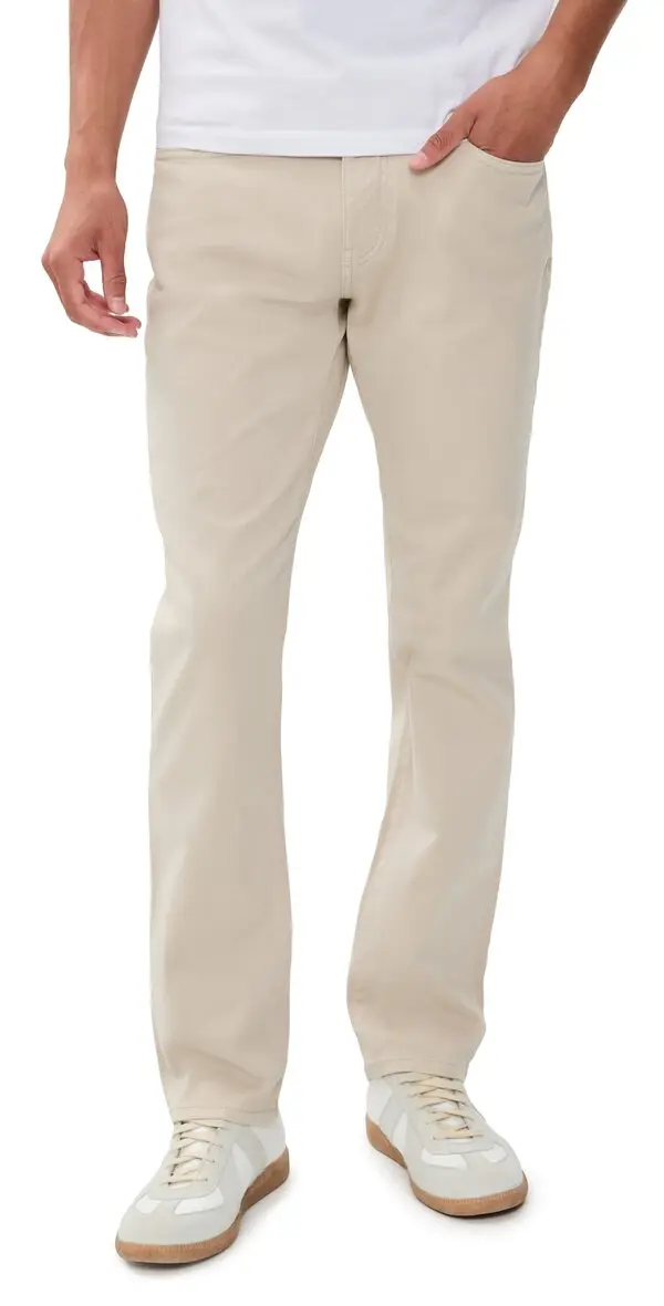 Warp + Weft Slim Twill Pants - Beige Stone