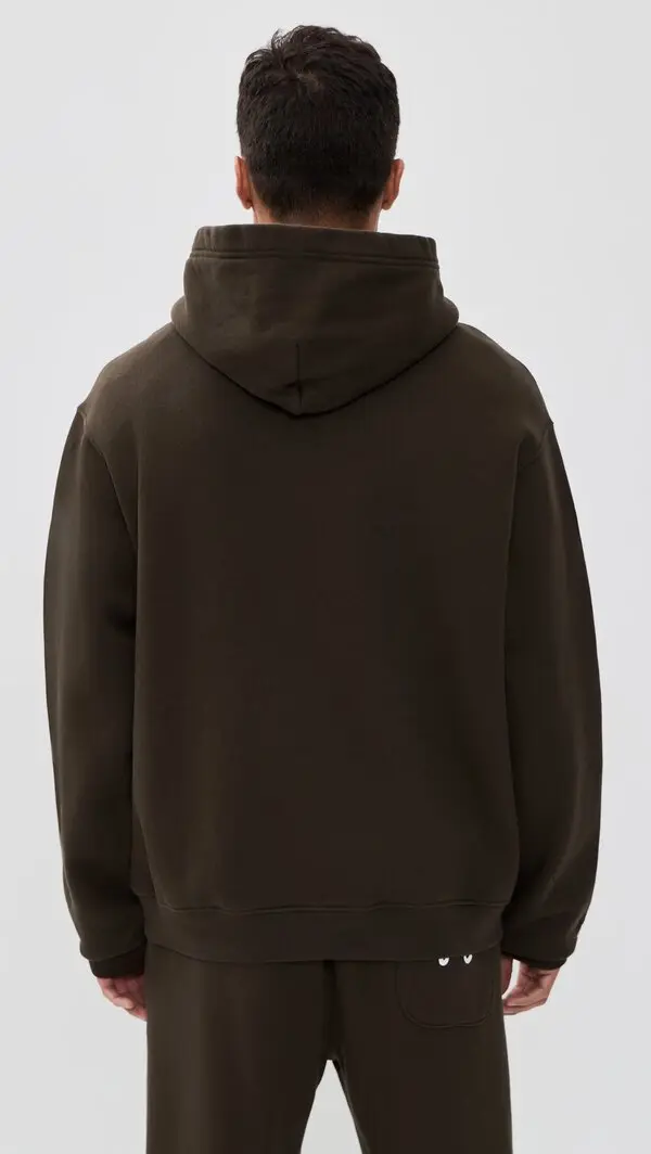 MALBON Fleece Hoodie - Brown