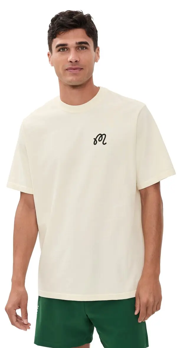 MALBON Bermuda Origin Tee - Cream