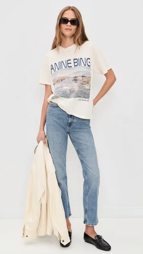 ANINE BING Jane Jeans - Cascade Blue