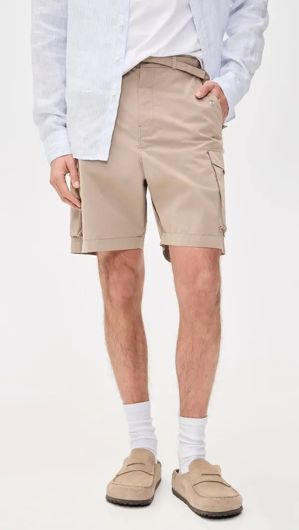 Paul Smith Belted Cargo Shorts - Tan
