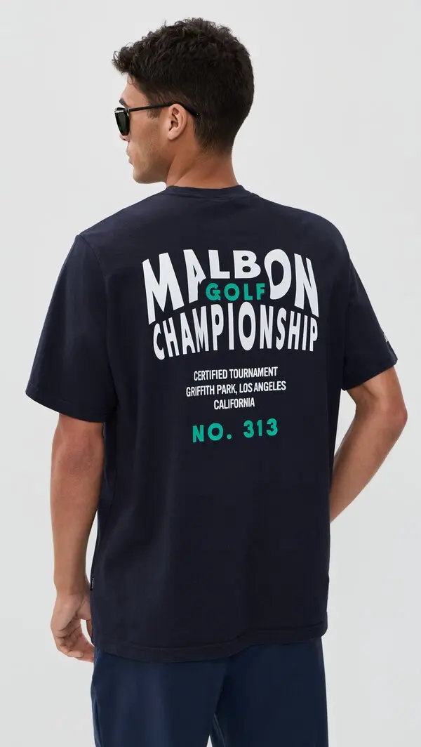 MALBON Bermuda Championship Tee - Midnight
