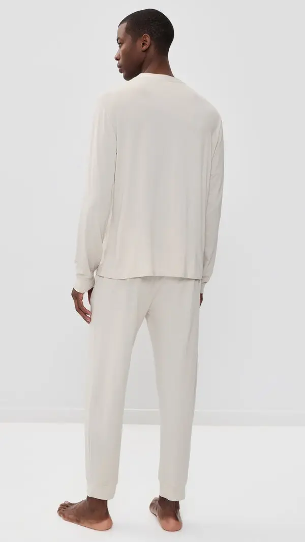 Eberjey Henry Long Pajama Set - Moonstruck