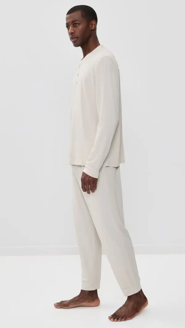 Eberjey Henry Long Pajama Set - Moonstruck