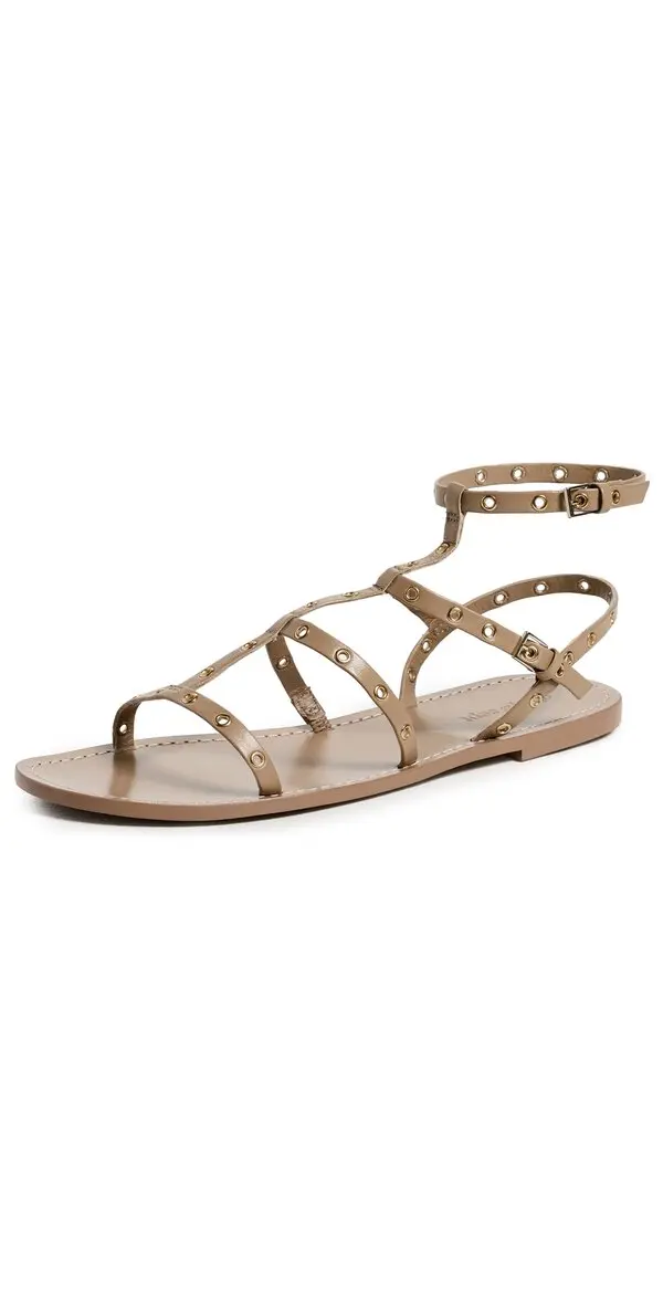 Cinq À Sept Ariella Strappy Grommet Sandals - Brown Sugar