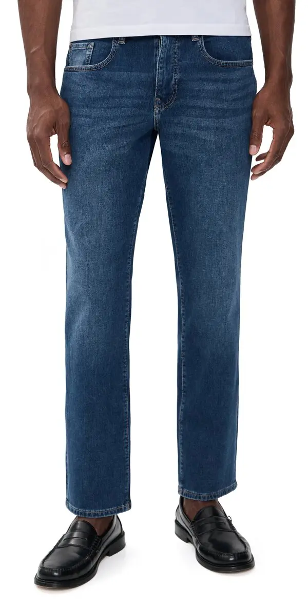 Warp + Weft Ord Straight Knit Jeans - Forget Me Not