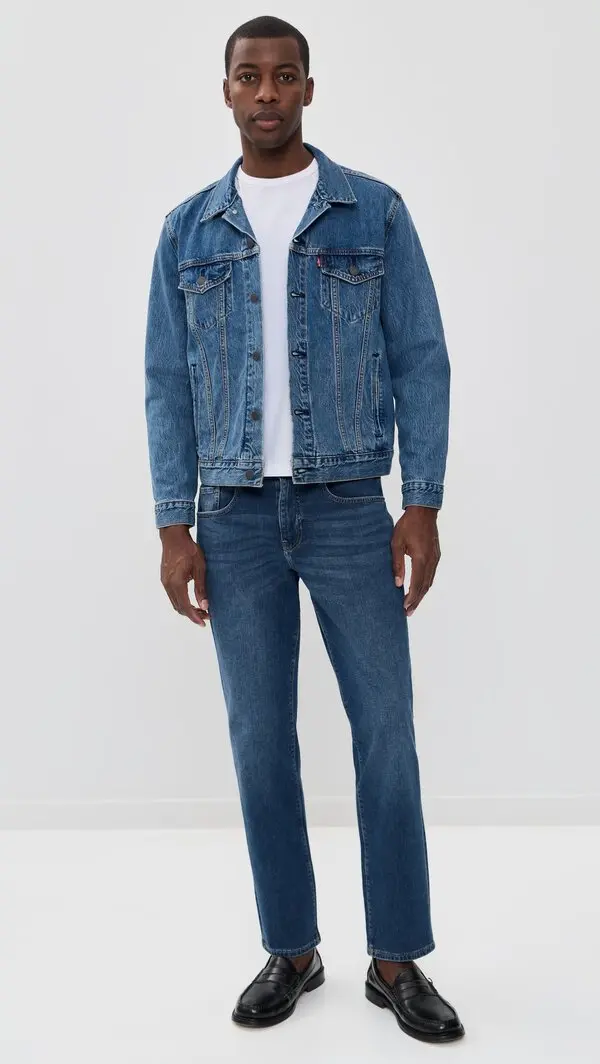 Warp + Weft Ord Straight Knit Jeans - Forget Me Not