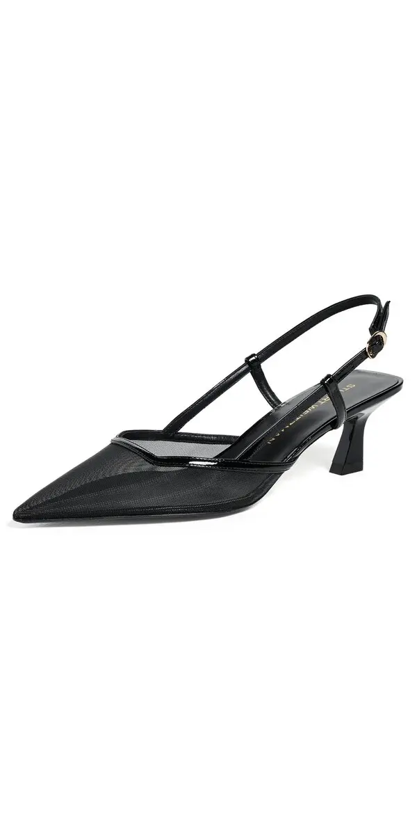 STUART WEITZMAN Vinnie 50 Slingbacks - Black