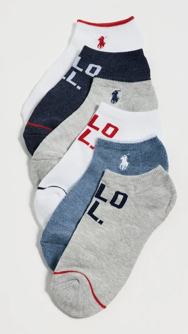 Polo Ralph Lauren Low Cut Socks 6 Pack