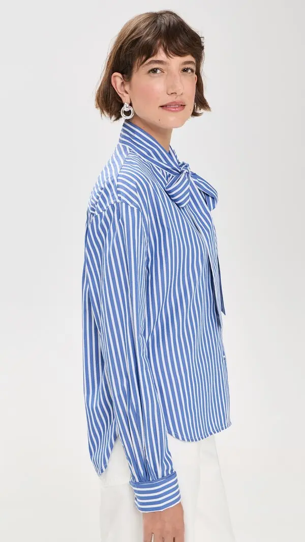 AKNVAS Flor Rose Button-down Shirt - Deep Blue