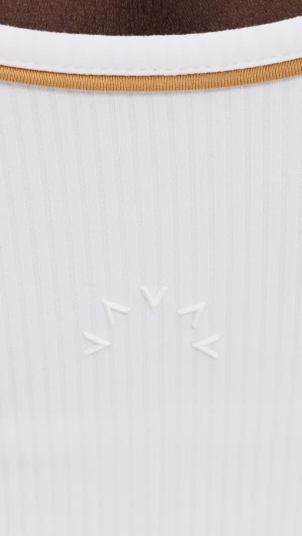 Varley Barney Piped Tank - White/apple Cinnamon