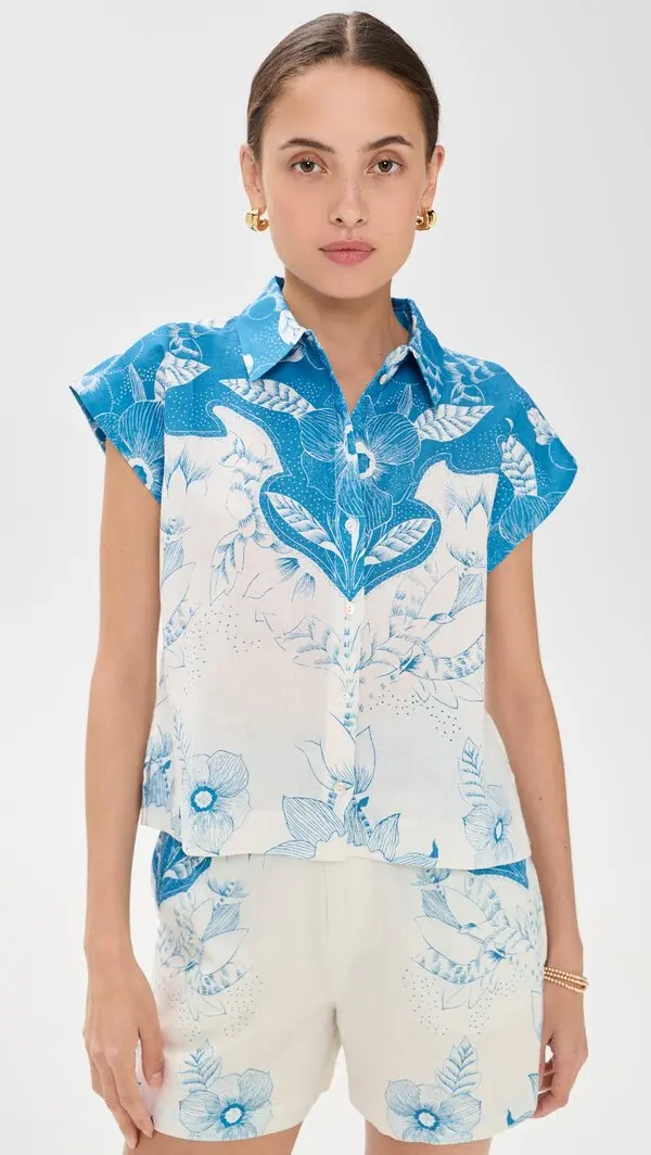 CLEOBELLA Simone Tropical Print Blouse