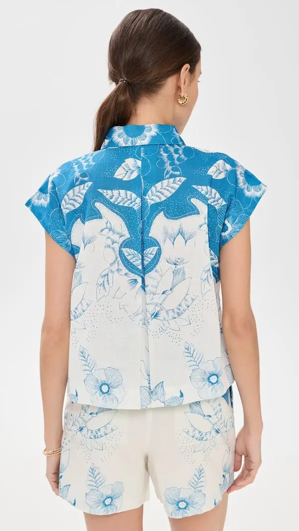 CLEOBELLA Simone Tropical Print Blouse
