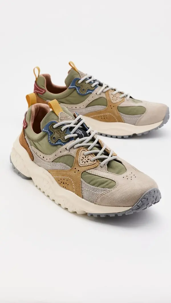 FLOWER MOUNTAIN Wave Sneakers - Taupe Khaki