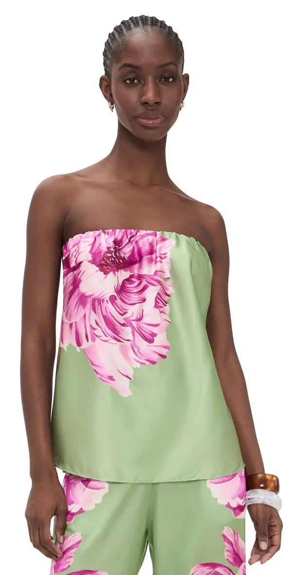 Misa Yassi Strapless Top - Large Flora