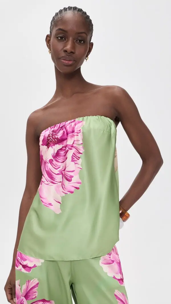 Misa Yassi Strapless Top - Large Flora