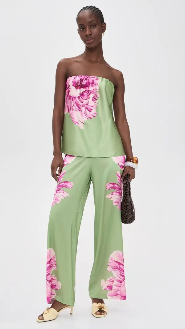 Misa Yassi Strapless Top - Large Flora