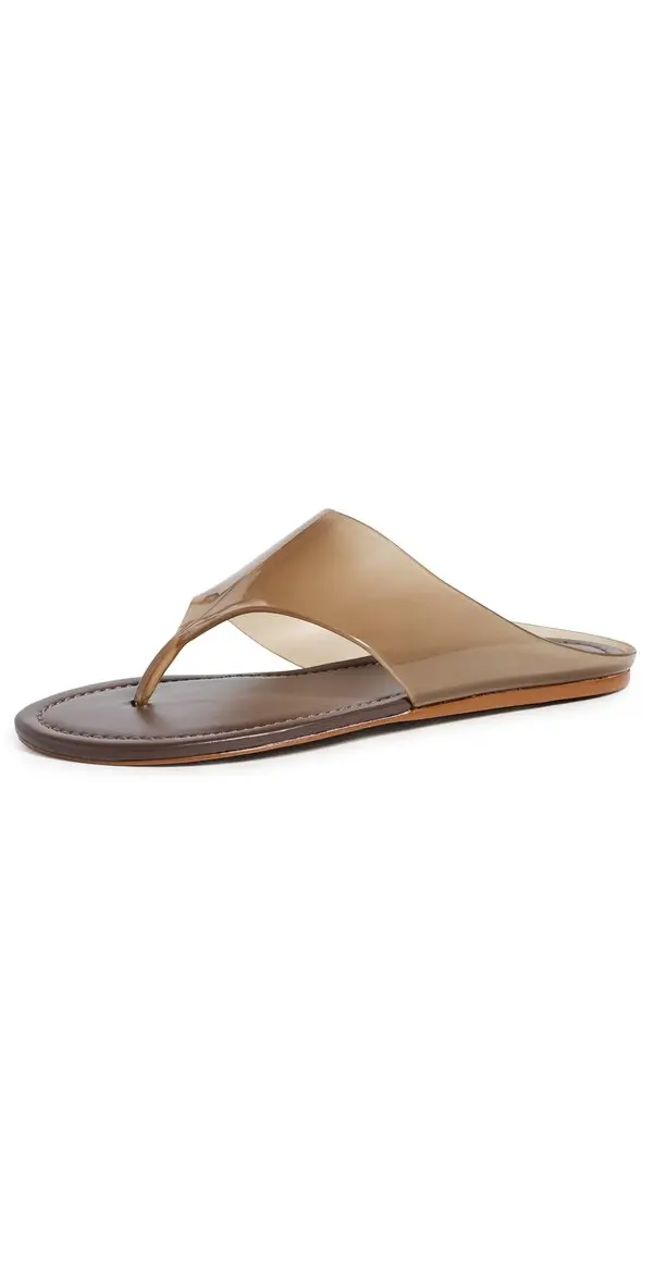 Farm Rio Jelly Thong Flat Sandals - Walnut