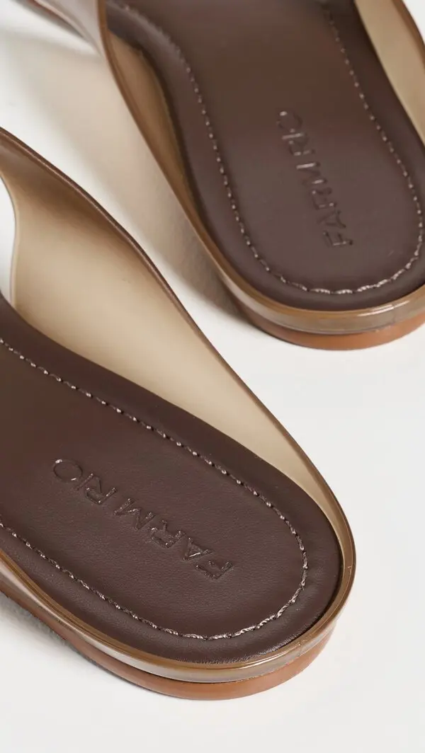 Farm Rio Jelly Flat Thong Sandals - Walnut