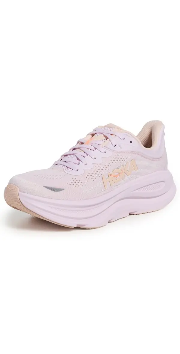 HOKA® Bondi Sneakers - Lilac Cream/tangerine Glow