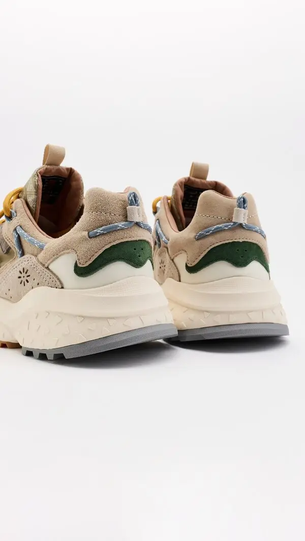 FLOWER MOUNTAIN 10th Anniversary Yamabushi Sneakers - Taupe/army