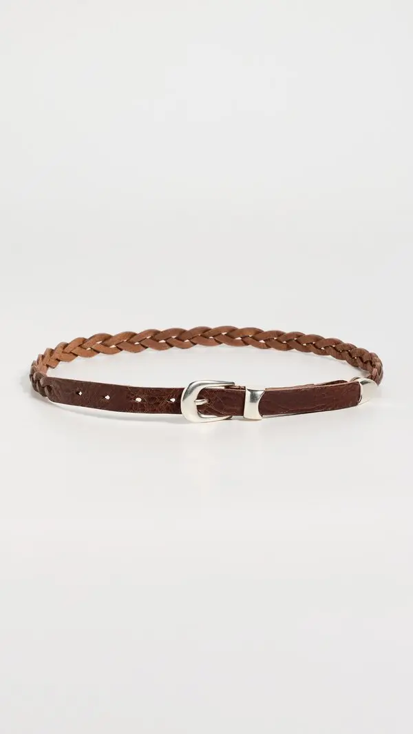 Our Legacy Braided Leather Belt - Cognac Leather