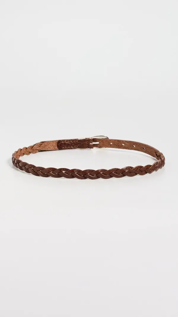 Our Legacy Braided Leather Belt - Cognac Leather