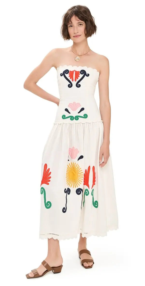 Carolina K Malla Maxi Dress - Off White