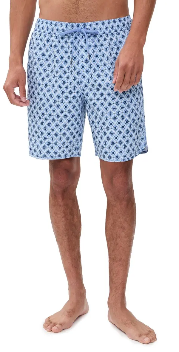 FAIR HARBOR Anchor Printed Swim Trunks - Star Mosaic