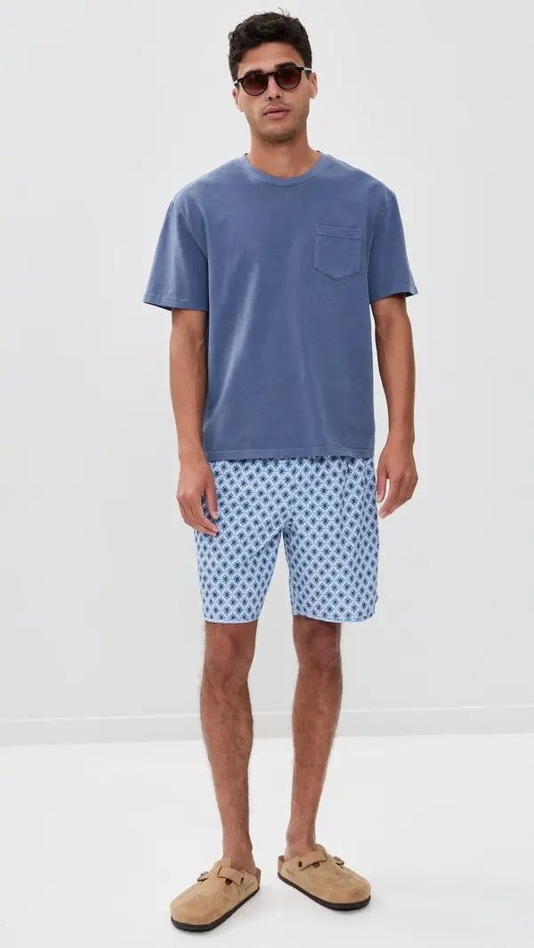 FAIR HARBOR Anchor Printed Swim Trunks - Star Mosaic